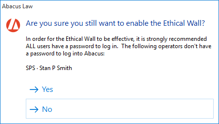 Building an Ethical Wall