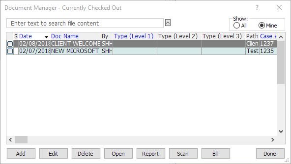 Managing Checked Out Documents