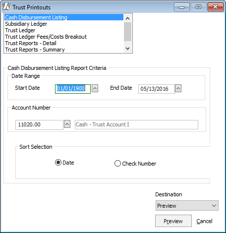 Generating Trust Reports